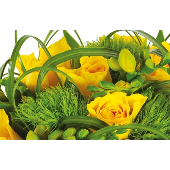 Vert Tige, Bouquet jaune - Livraison de fleurs à domicile en 4h ...